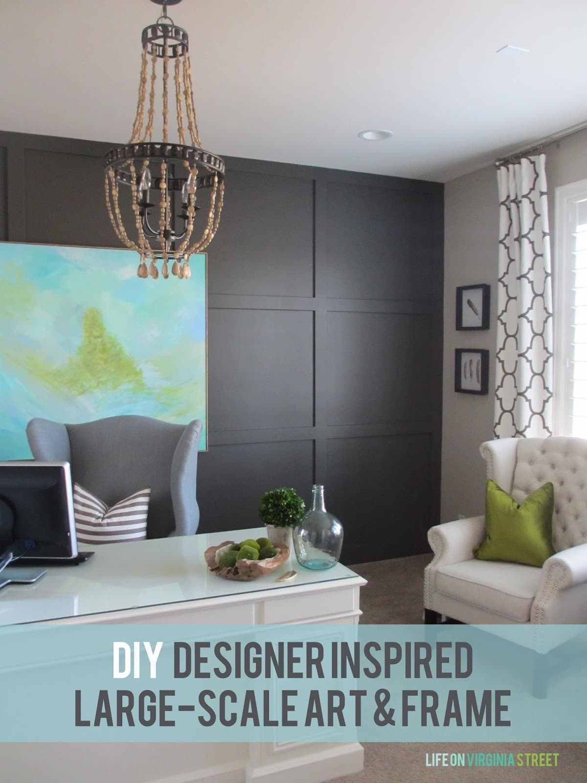 DIY Large-Scale Art - Designer-Inspired! | Life On Virginia Street