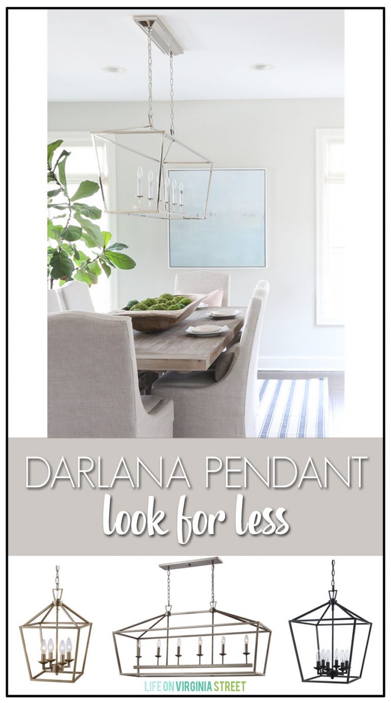 Darlana Pendant Light Copycat - Look for Less | Life On Virginia Street
