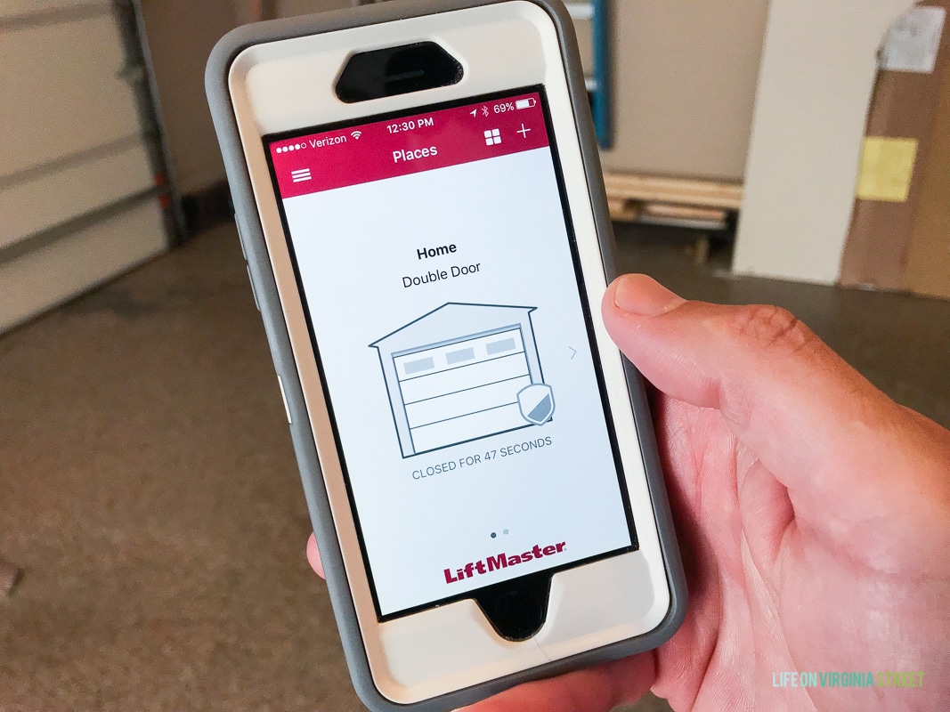 Our New LiftMaster Garage Door Lock | Life on Virginia Street