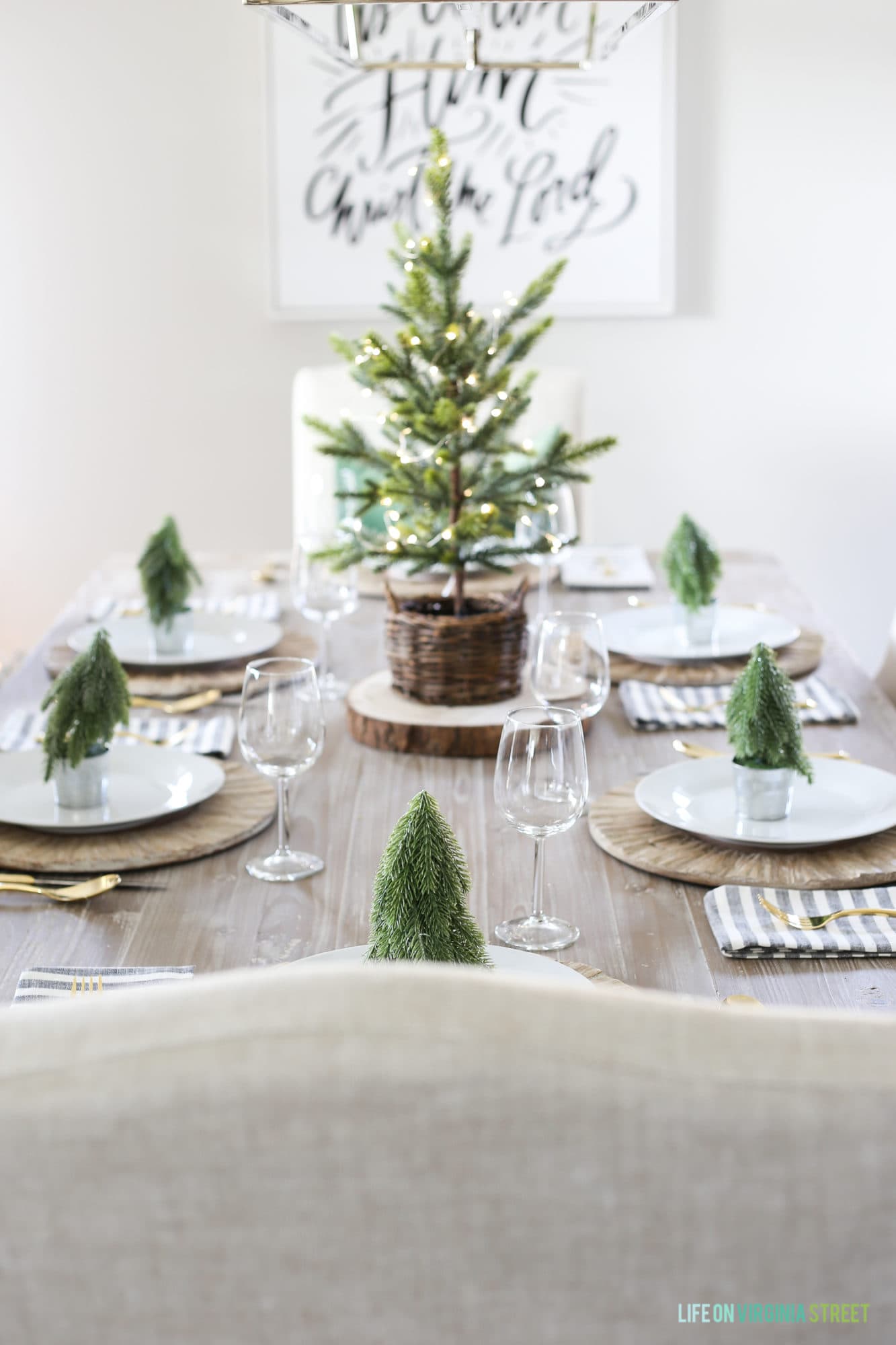 Woodland Christmas Tablescape | Life On Virginia Street