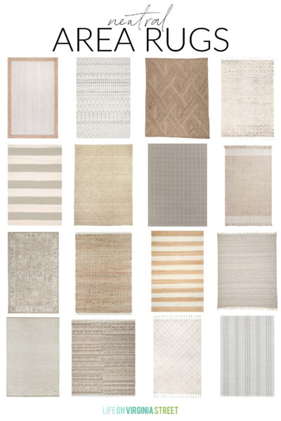 Neutral Rug Picks & My Favorite Sources for Affordable Rugs - Life On ...