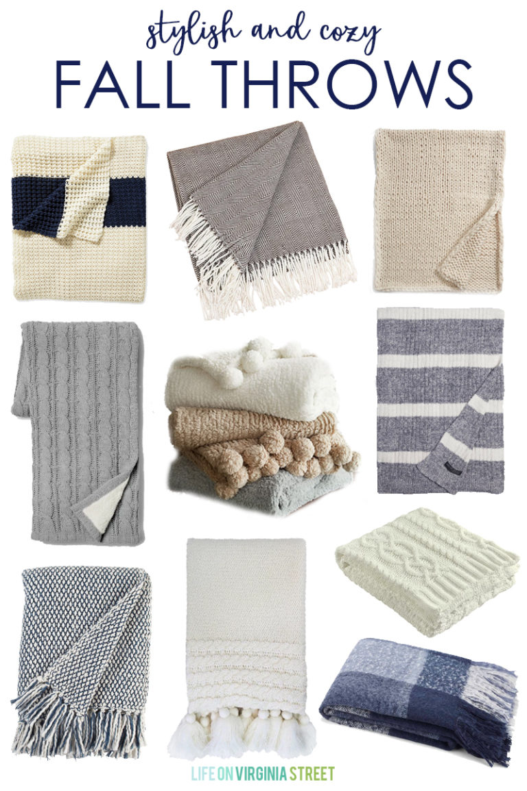 Stylish & Cozy Fall Throws - Life On Virginia Street