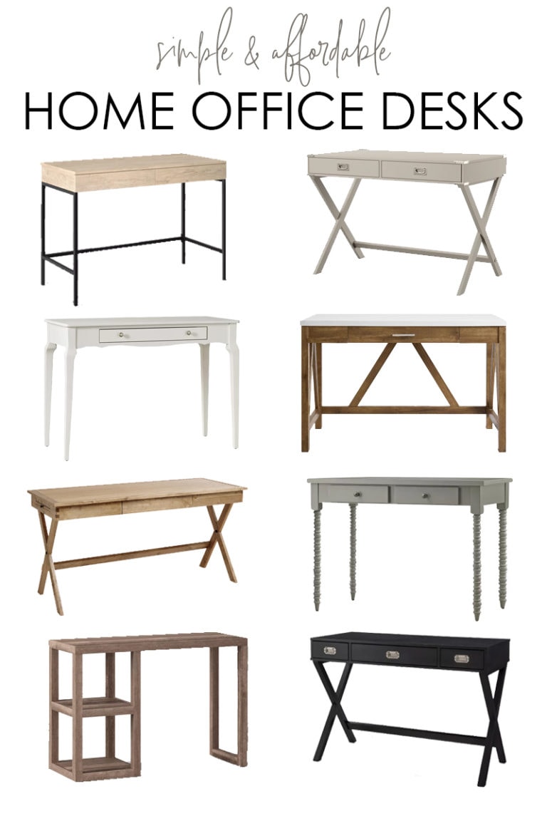 Simple Home Office Desk Ideas - Life On Virginia Street