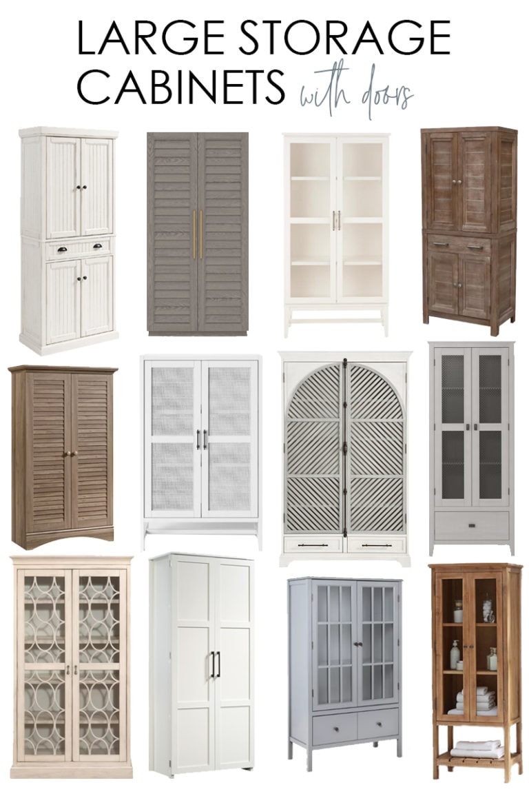 Large Storage Cabinets with Doors - Life On Virginia Street