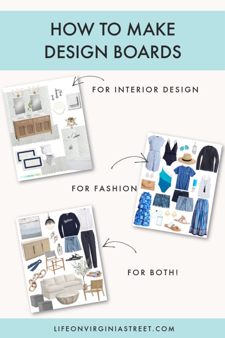 How To Make a Mood Board for Interior Design or Fashion Collages - Life ...