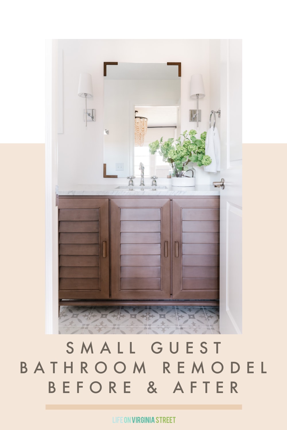 Small Guest Bathroom Remodel Reveal Life On Virginia Street