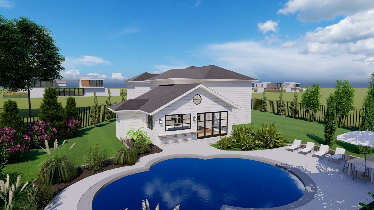 Pool House Renderings, Selections & Progress - Life On Virginia Street
