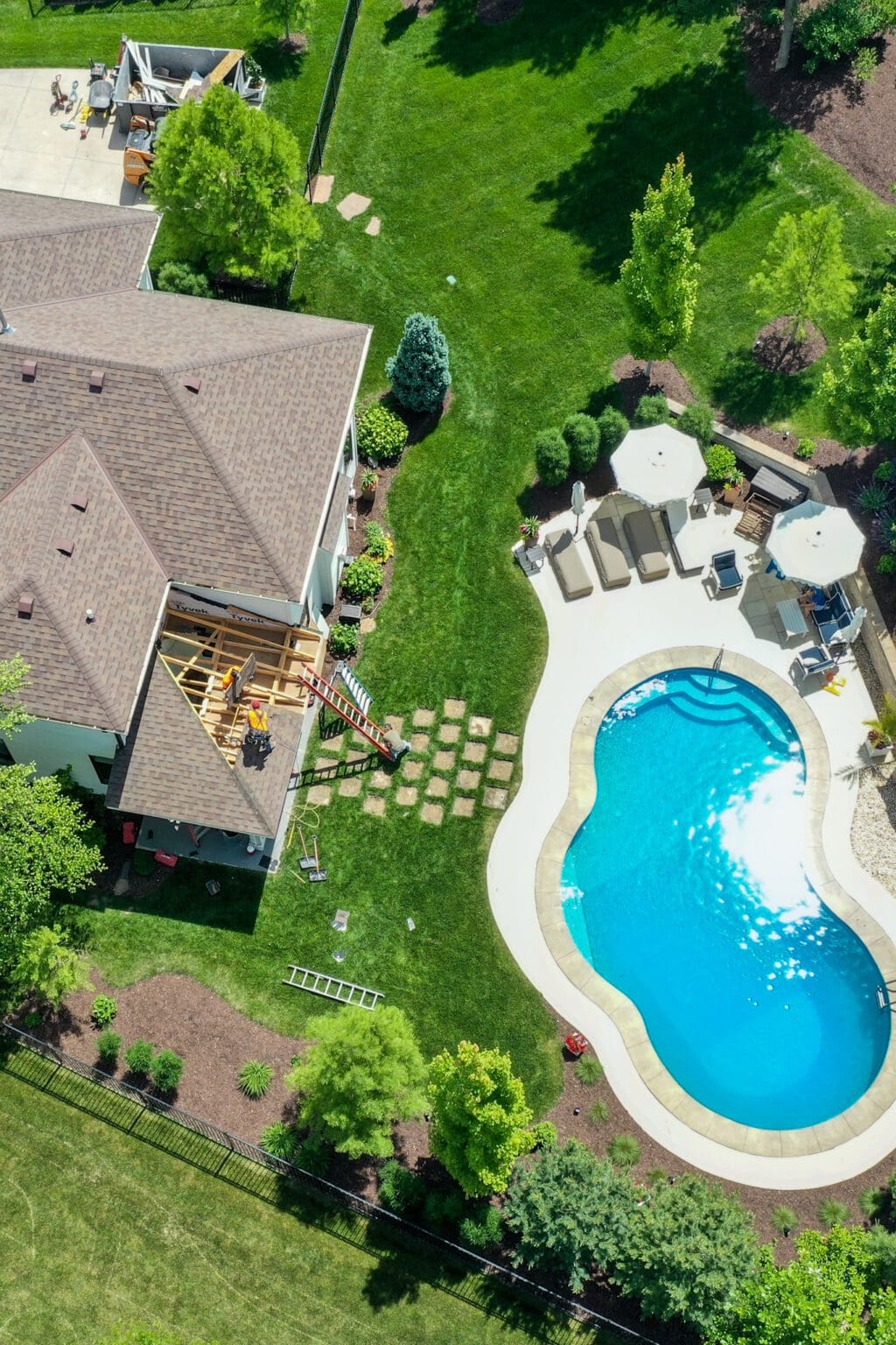 Pool House Renderings, Selections & Progress - Life On Virginia Street