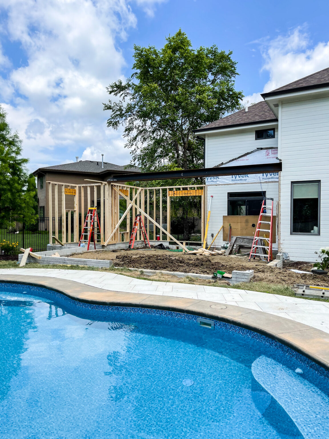 Pool House Progress & More Selections - Life On Virginia Street