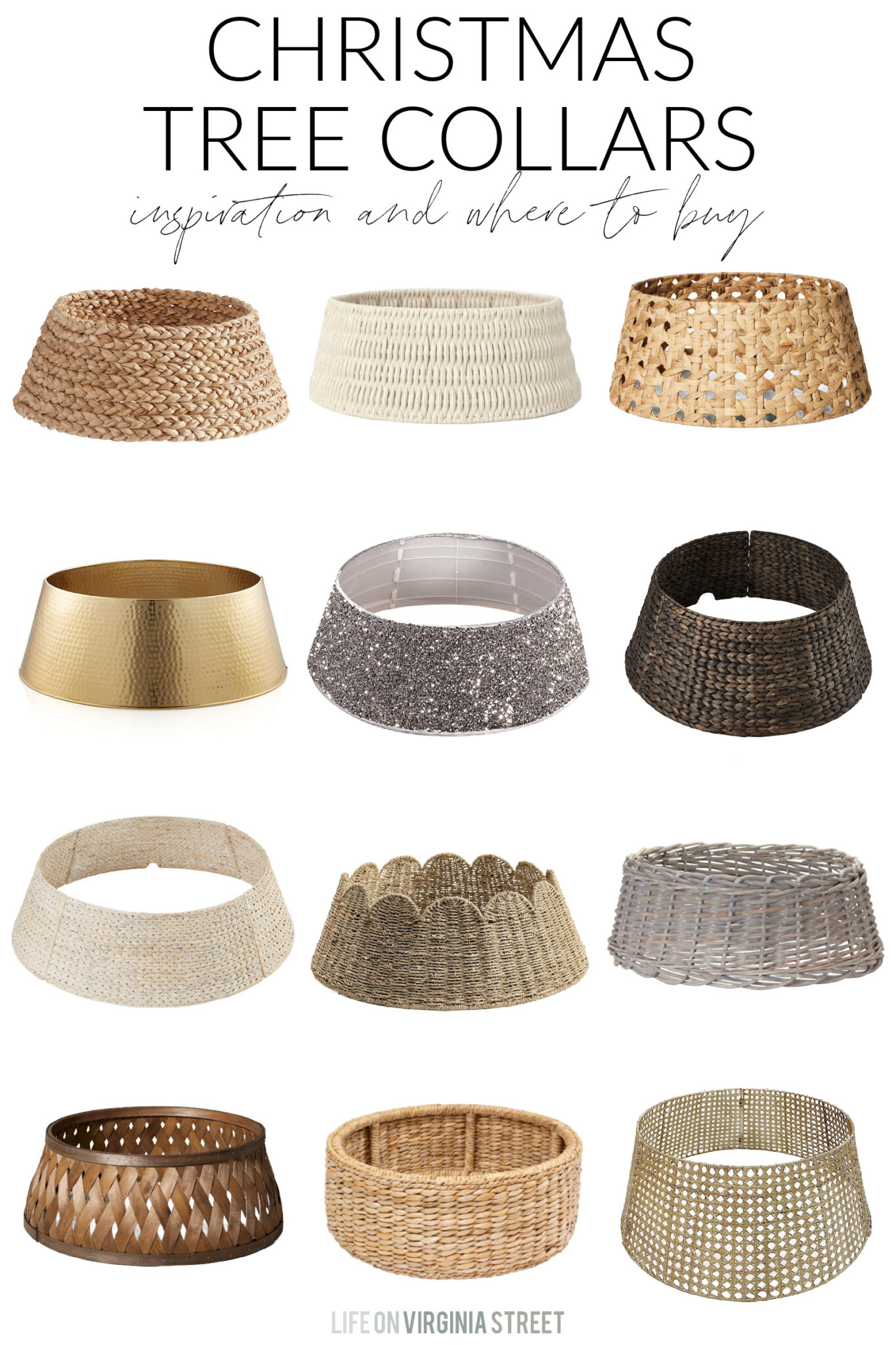 Christmas Tree Collar Ideas & Picks - Life On Virginia Street