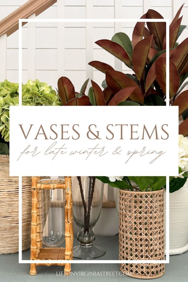 Vases & Stems for Late Winter & Early Spring - Life On Virginia Street