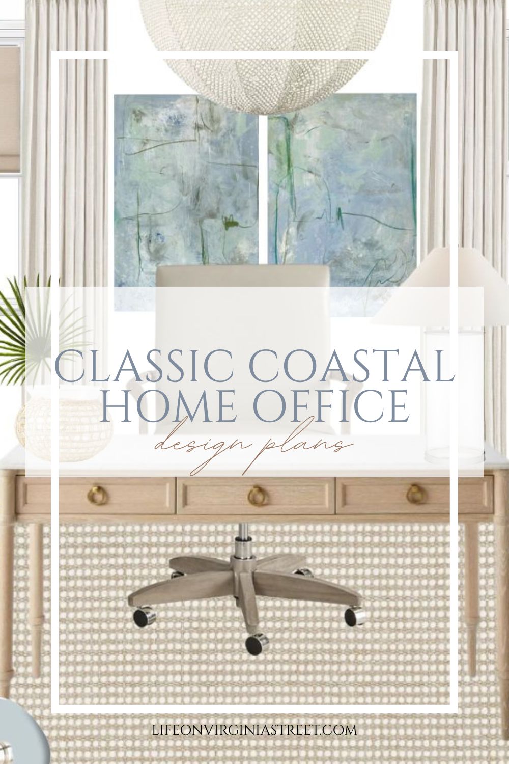 Classic Coastal Office Design Plans - Life On Virginia Street